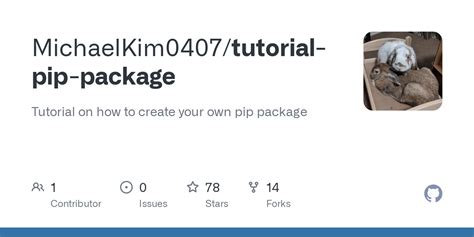 Github Michaelkim0407tutorial Pip Package Tutorial On How To Create