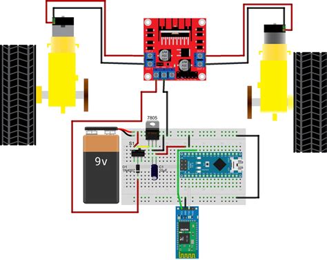 robô básico controlado via bluetooth por smartphone