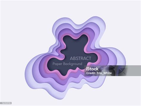 페이퍼컷 모양이 있는 추상3d 배경입니다 종이 디자인 벡터 창조적 인 트렌디 한 일러스트 레이션 0명에 대한 스톡 벡터 아트 및 기타 이미지 Istock