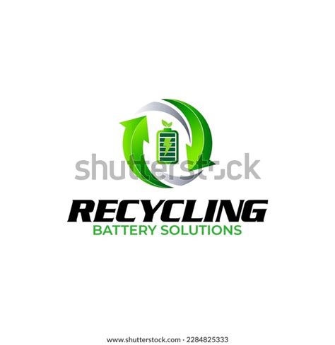 Illustration Vector Graphic Battery Recycling Eco Stock Vector Royalty Free