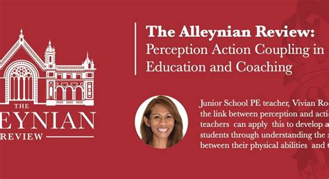 Perception Action Coupling In Physical Education And Coaching Dulwich College Singapore