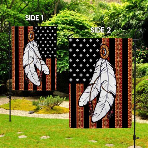 Native American Indian Flag Native American Feather Outdoor House