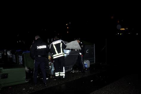 Container Explosion Bezirk Urfahr Umgebung