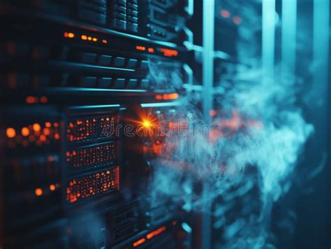 High Tech Server Room Stock Image Image Of Performance 379014279