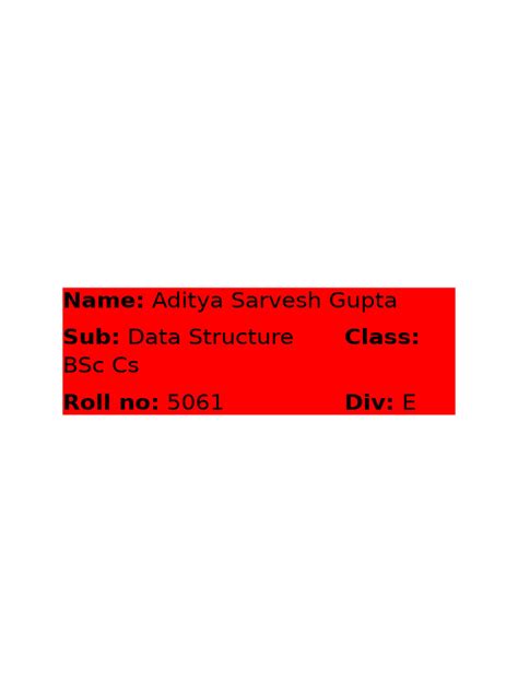 5061adityagupta Pdf Algorithms And Data Structures Algorithms