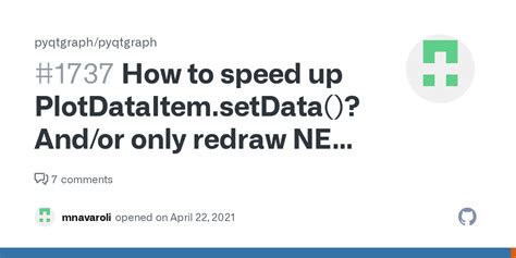 How To Speed Up Tdata Andor Only Redraw New Points