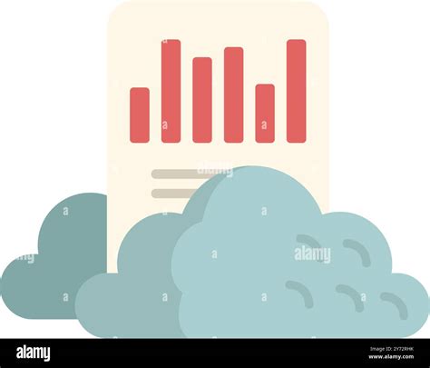 Statistical Report With A Bar Graph Is Floating On Top Of A Cloud