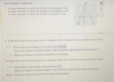 Answered Use The Graph To Determine A Open Intervals On Which The