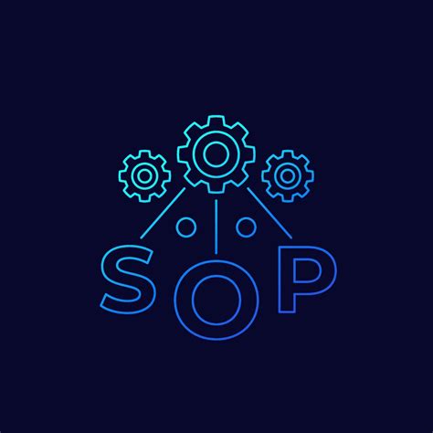 SOP Standard Operating Procedure Linear Icon Vector Art At Vecteezy