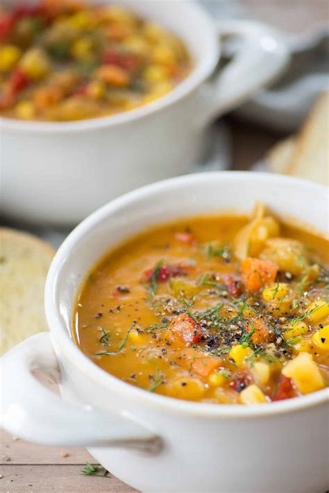 Vegan Vegetable Chowder With Potatoes Easy And Healthy