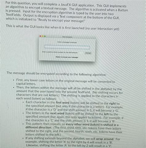 Solved For This Question You Will Complete A Javafx Gui