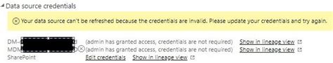solved re fixing error in refresh dataflow consuming th