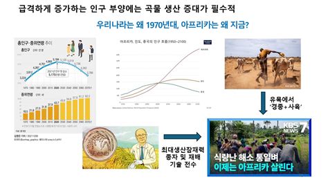 Joong Hyoun 쌀의 인구부양 능력에 대하여 어느 나라든 정치적 안정이 찾아오면 인구가 증가한다 인구가 급격히 증가하면 그에 맞는 식량 증산이 필요하다