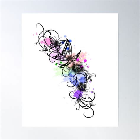 Girly Poster By Attracdionz In 2025 Small Flower Tattoos Small