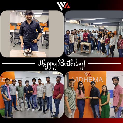 vidhema technologies on linkedin happiness love team employeecelebration birthday