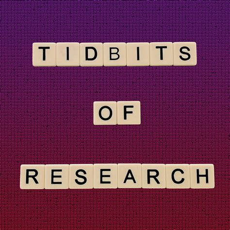 Tidbits Of Research A Podcast By Smaranda Sandu