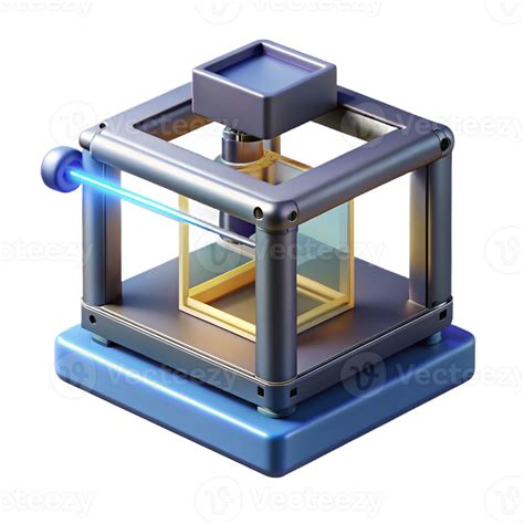 Extraordinary Modern A 3d Printer Creating A Complex Geometric Object Layer By Layer