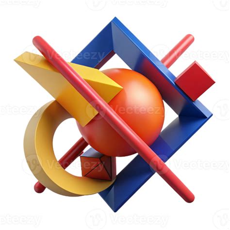 Extraordinary Classic A Dynamic Composition Of Intersecting Lines And Curves In Bold Primary