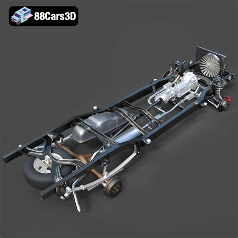 Toyota Tundra Pickup Chassis 3d Model 3d Printable Stl 88cars3d
