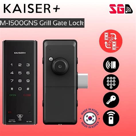 🇸🇬free Installation🇸🇬 Kaiser M1500gns Grill Gate Lock For Hdb Metal Gate Passcode Rfid Card