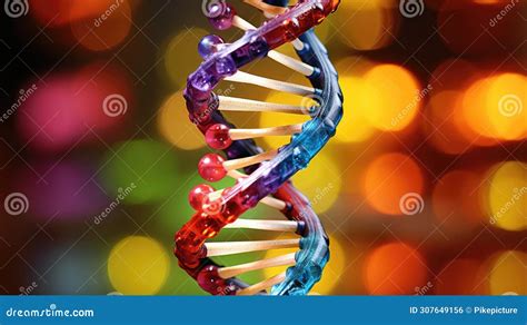 Base Dna Structure Royalty Free Cartoon 307649156