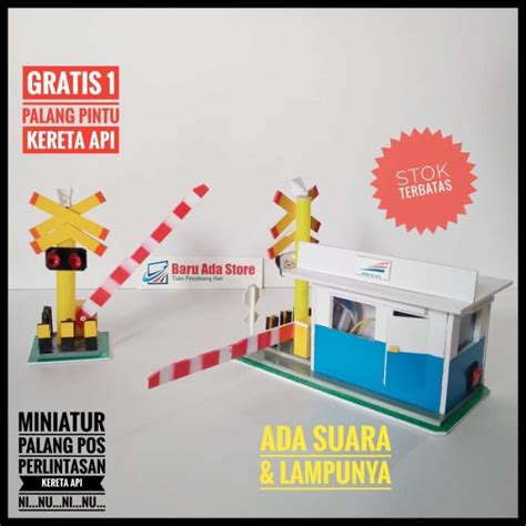 Jual Miniatur Perlintasan Palang Pintu Kereta Api Suara Dan Lampu Di Seller Velvet Store