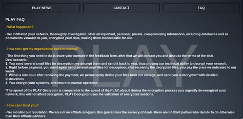 Ransomware Roundup Play Fortiguard Labs