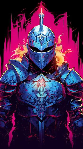 Premium Ai Image Hand Drawn Illustration Of Crusader Teutonic Warrior Premium Ai Image Hand Drawn Illustration Of Crusader Teutonic Warrior