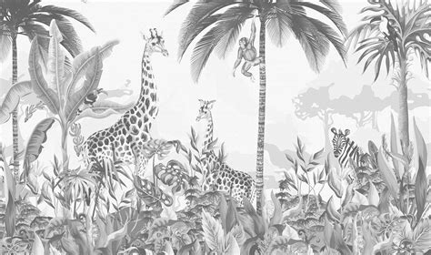Jungle Black And White