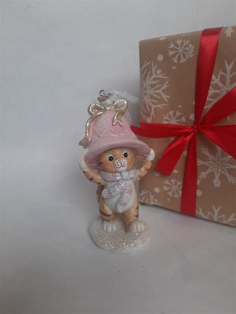 Статуетка прикраса на ялинку тигрик — ціна 165 грн у каталозі Статуетки Купити товари для дому