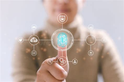 Fingerprint Scan Provides Security Access With Biometrics Identification Digital Transformation