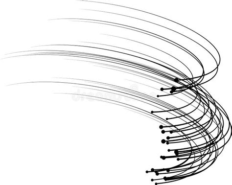 Point And Curve Constructed The Sphere Wire Frame Technological