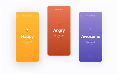 Mood Tracker Mobile App UX UI Behance Mood Tracker Mobile App UX UI Behance