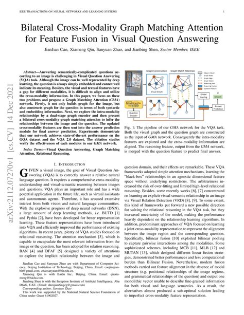 bilateral cross modality graph matching attention for feature fusion in
