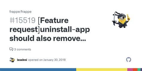 Feature Request Uninstall App Should Also Remove Print Format From App · Issue 15519 · Frappe