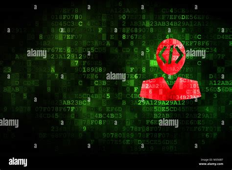 Database Concept Programmer On Digital Background Stock Photo Alamy