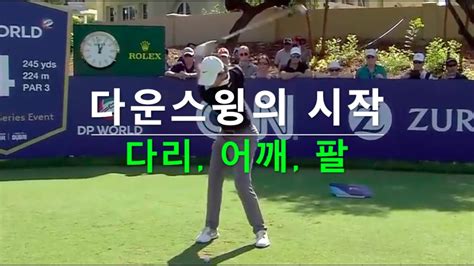 [투어프로 스윙분석] 로리 맥킬로이 유연한 하체를 이용하는 다운스윙의 시작 youtube