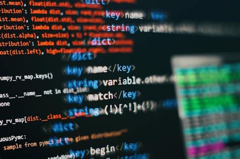 Premium Photo Programming Code Screen Of Software Developer Software