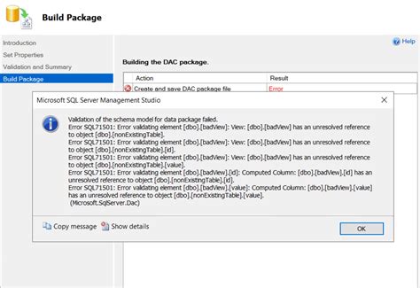 SSIS SSRS SQL Server Information Extracting DACPAC Even When SQL