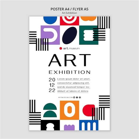 Шаблон выставки плоского дизайна | Бесплатно PSD Файл | Дизайн ...