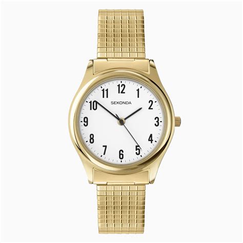 Sekonda Mens Classic Watch (3752) - Round | 36mm | Gold Stainless Steel ...