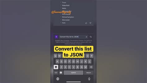 Chatgpt 😳 Gives A List Of Uk Cities In Json And Csv Shorts Trendingshorts Chatgpt Youtube