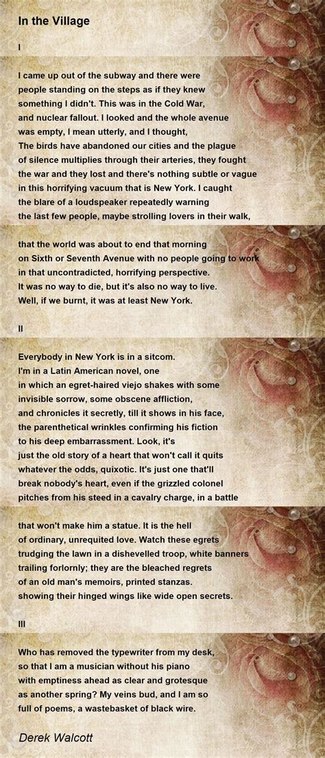 The Village Well Poem Questions And Answers At Christopher Etheridge Blog
