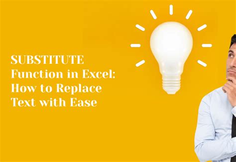 Substitute Function In Excel How To Replace Text With Ease