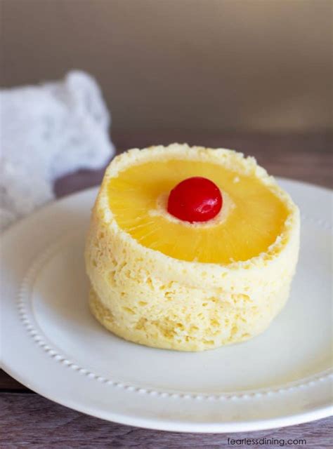 Gluten Free Pineapple Upside Down Mug Cake Fearless Dining