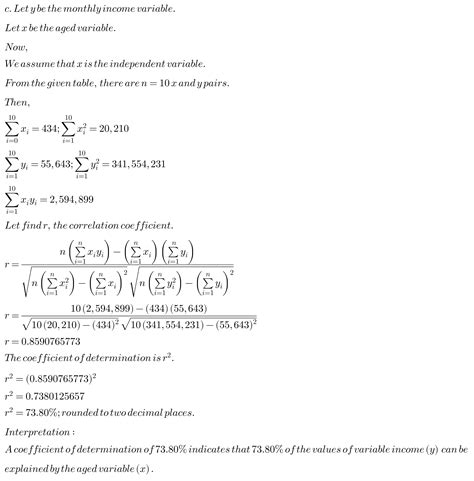 [solved] C Calculate The Coefficient Of Determination And Interpret Your Course Hero