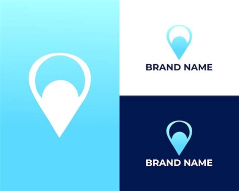 Premium Vector Modern Vector Map Pointer Logo Design Template