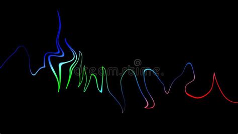 Audio Digital Equalizer Technology Pulse Musical Abstract Of Sound Wave Design Element Stock