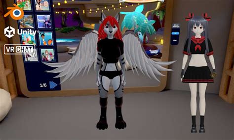 Custom D Vr Chat Avatar Vrc Avatar Vr Character Furry Avatar Nsfw Vtuber Model By Uchenna
