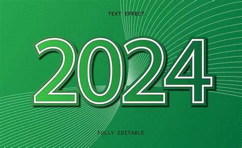 premium vector editable 3d text effect font style 2024